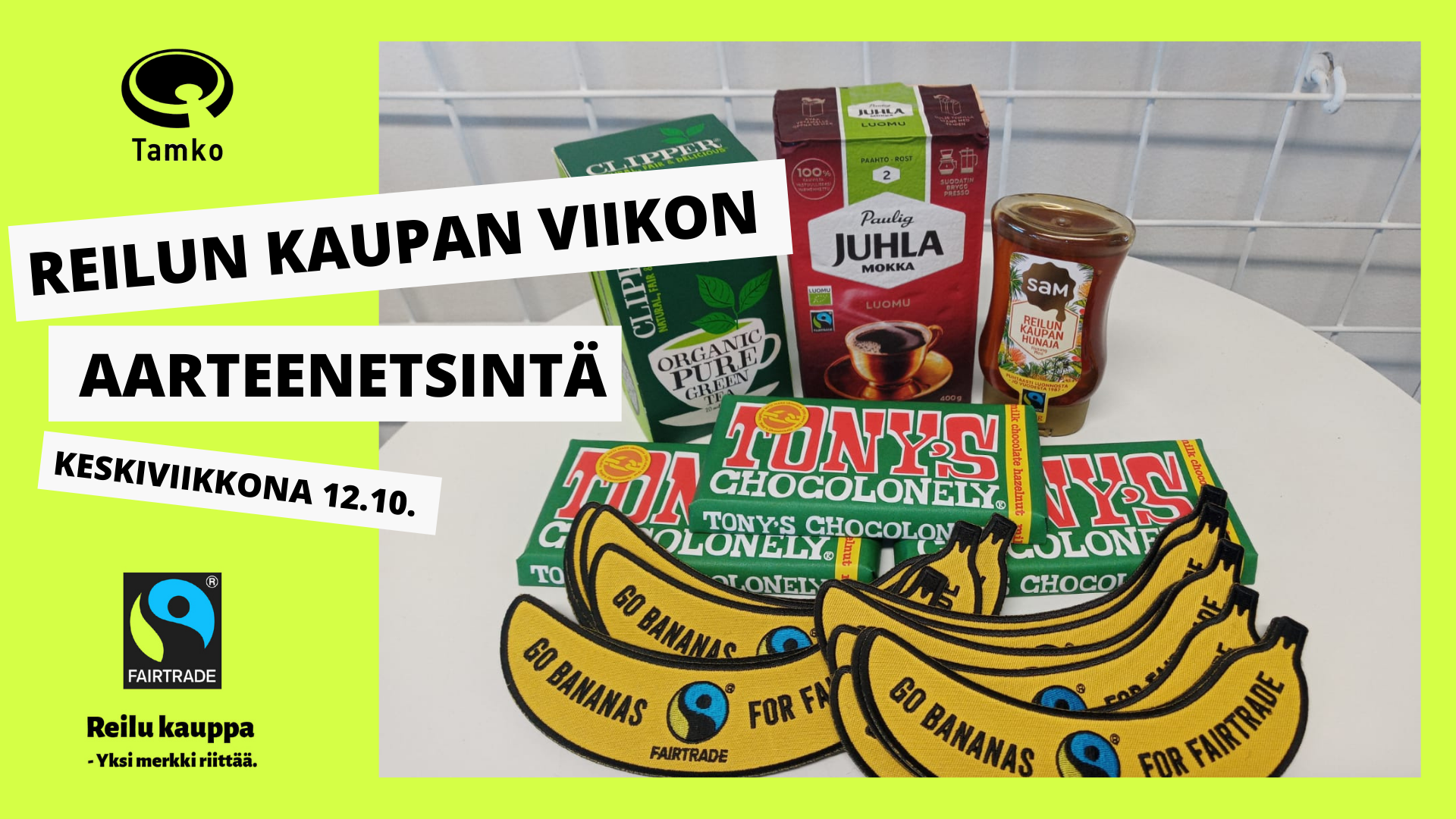 Tamko mukana reilun kaupan viikolla! - Opiskelijakunta Tamko